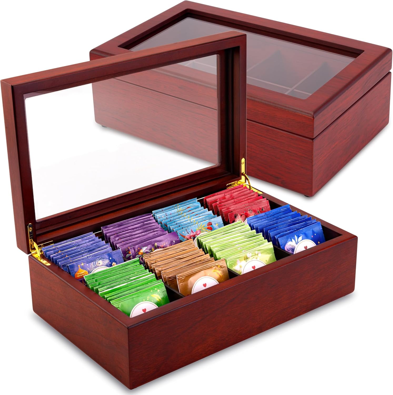 Tea Box - Luxury Wooden Tea Bag Organizer from The Apace Premier ...