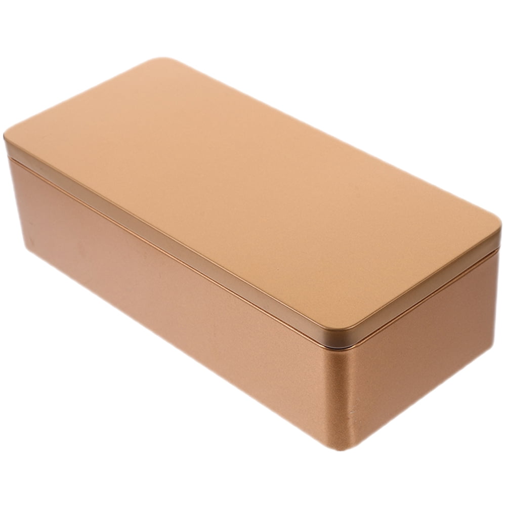 Tea Box Metal Container with Lid Tinplate Storage Can Metal Storage ...