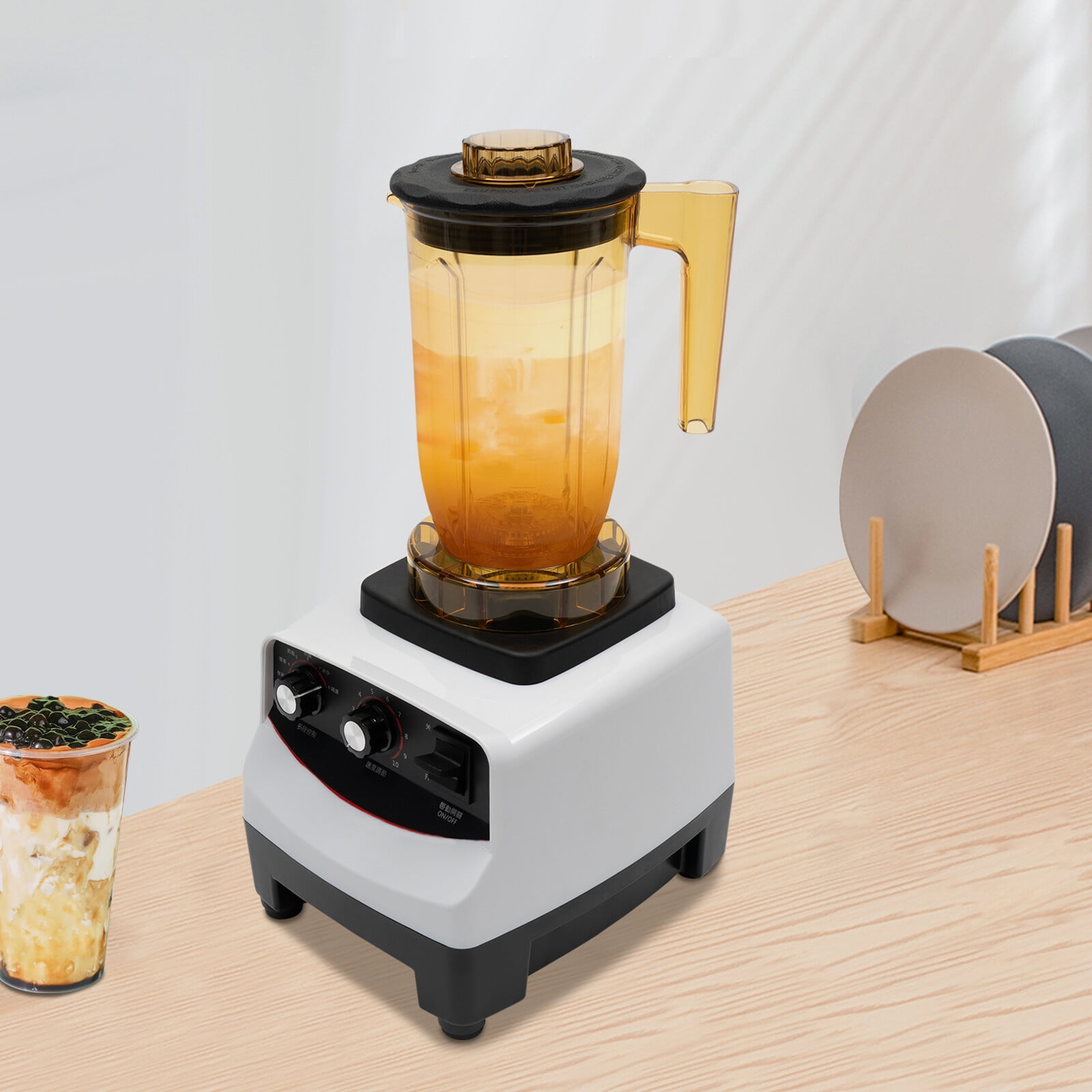 Tea Brewing Machine,Bubble Tea Machine 1200ml Multifuction Food Blender ...