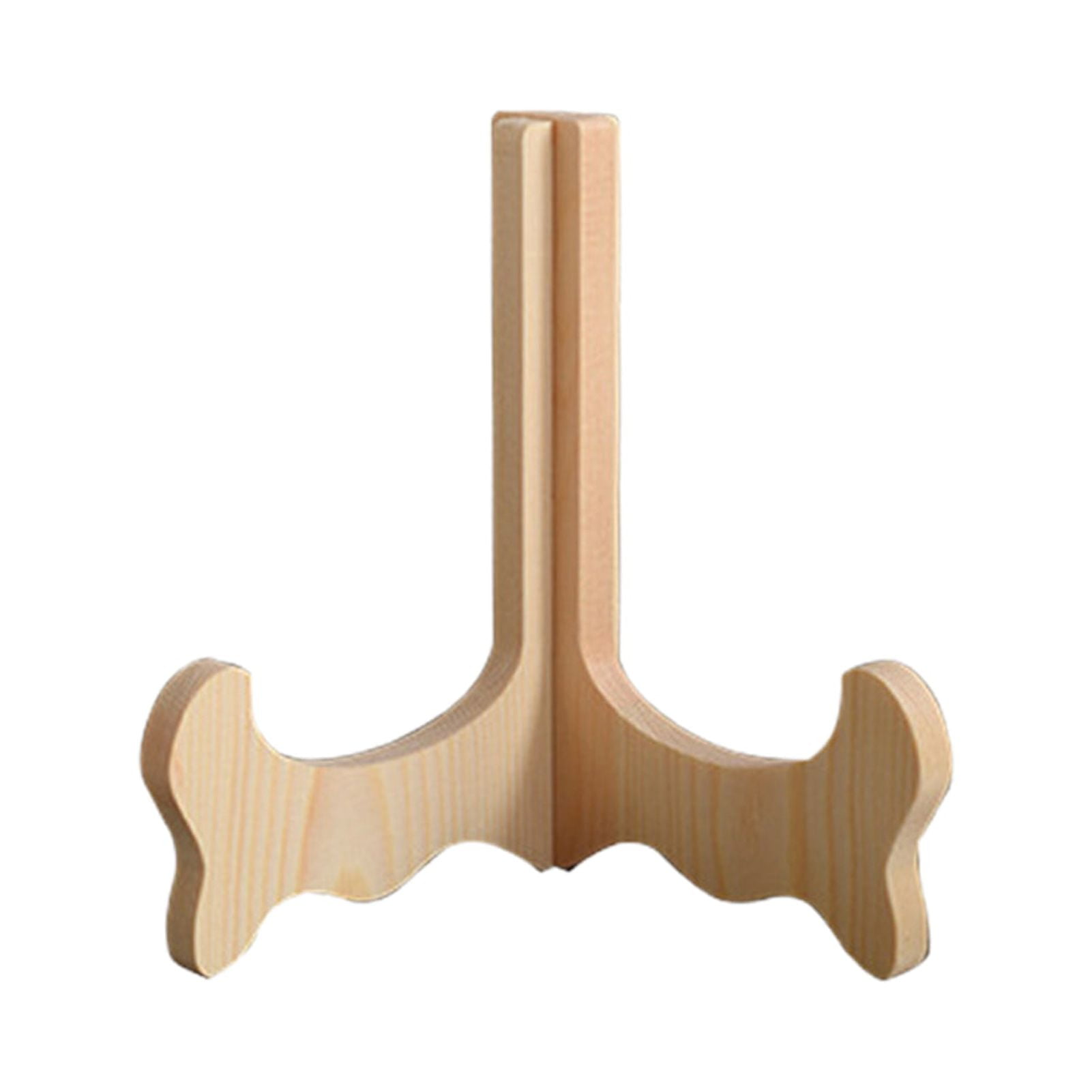 Tea Cake Display Stand Smooth Edge Wooden Natural Adjustable Hinge ...