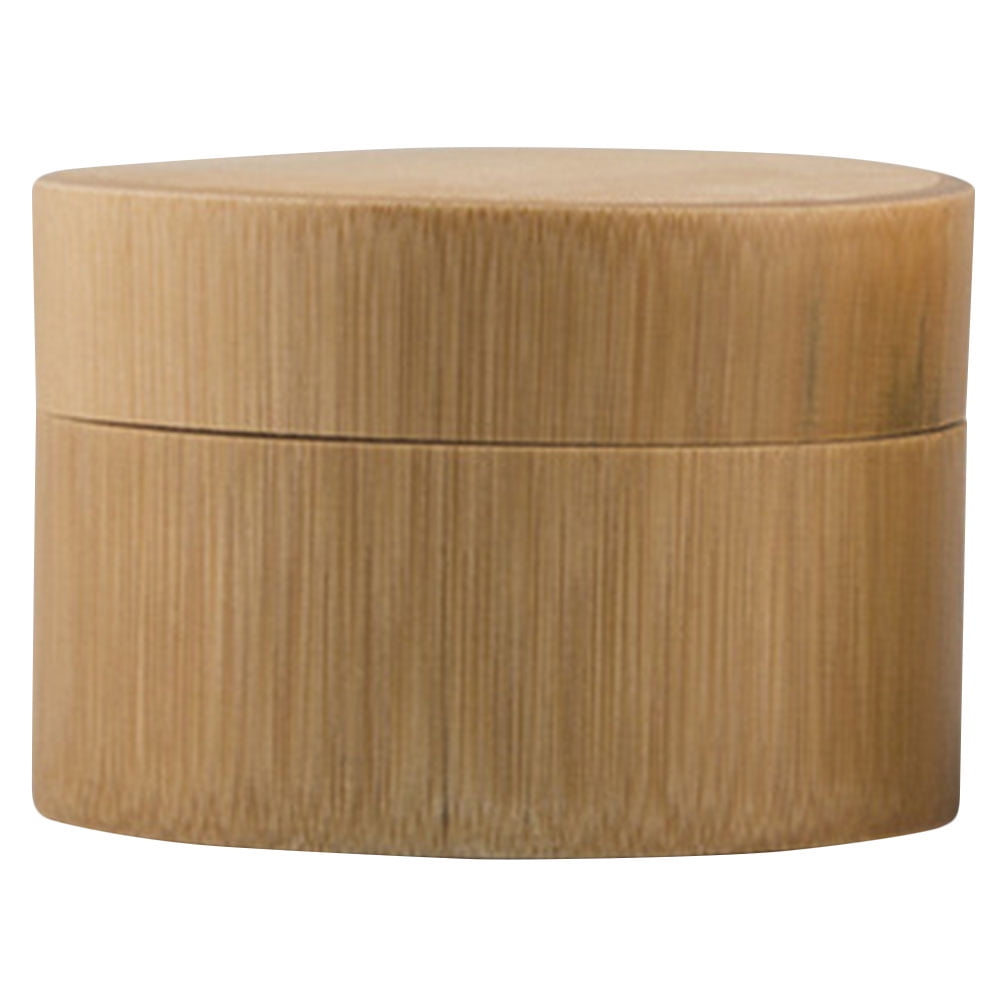 NIAIZEK Tea Storage Holder Tea Bamboo Canister Beige Bamboo 1Pcs ...