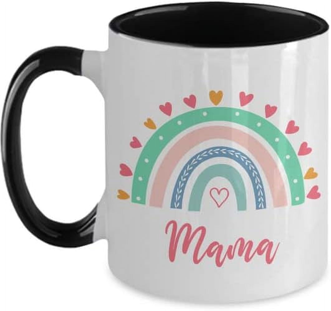 Tea Cup Gift Mama Mug Mama Rainbow Mug Mother's Day Present Mama ...
