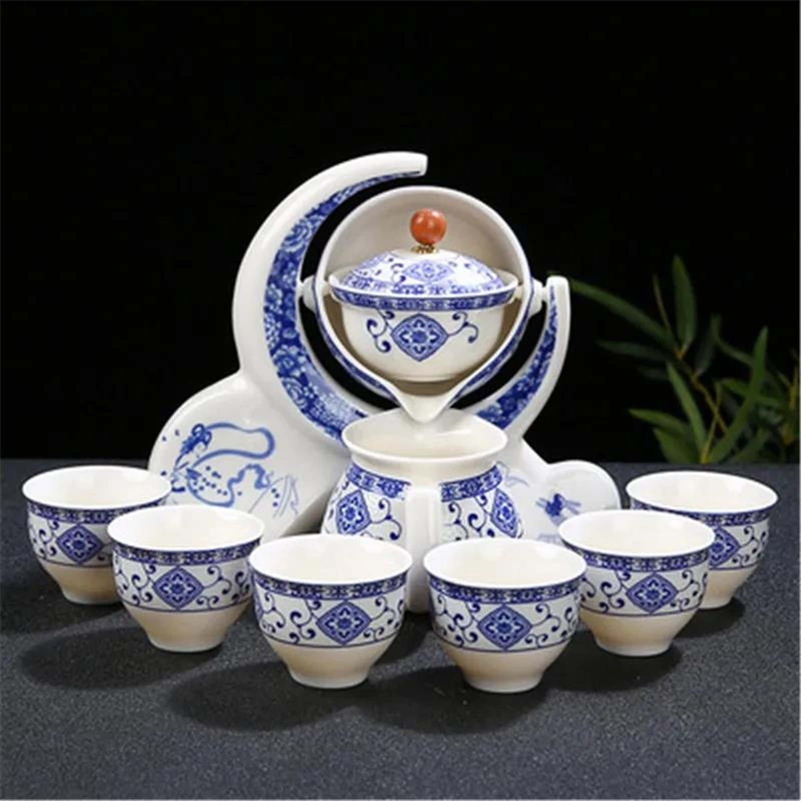 Tea Cup Set Chinese Portable Tea Set Ceramic Outdoor Travel Afternoon ...