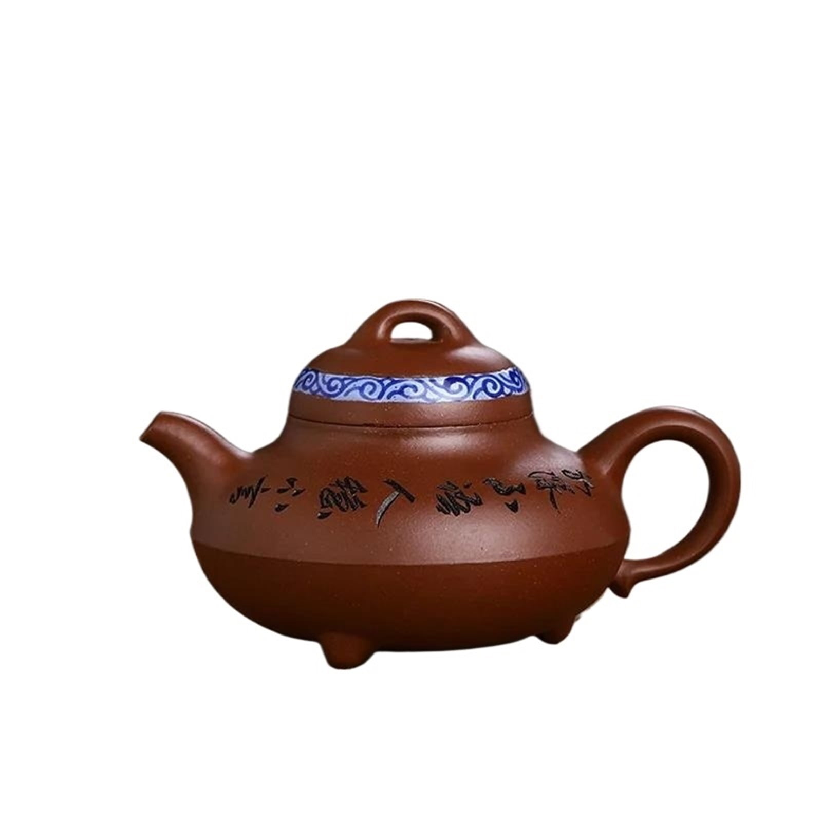 Tea Cup Set Kungfu Tea Set, 310ml Handmade Purple Clay Tea Pot, Aged ...