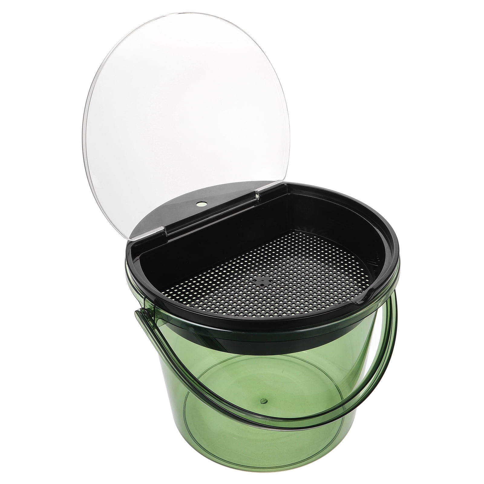 Tea Dregs Drainage Bucket with Lid Portable Compost Bin for Kitchen ...