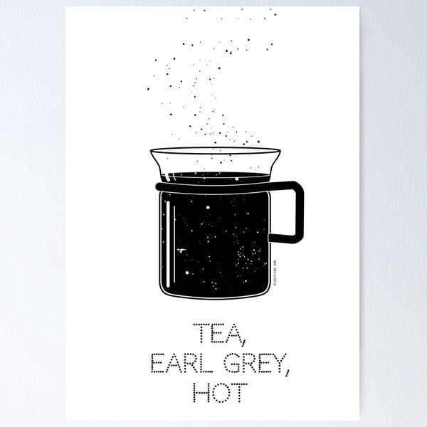 Tea, Earl Grey, Hot - Captain Picard, Star Trek Tng, Star Field (Light ...