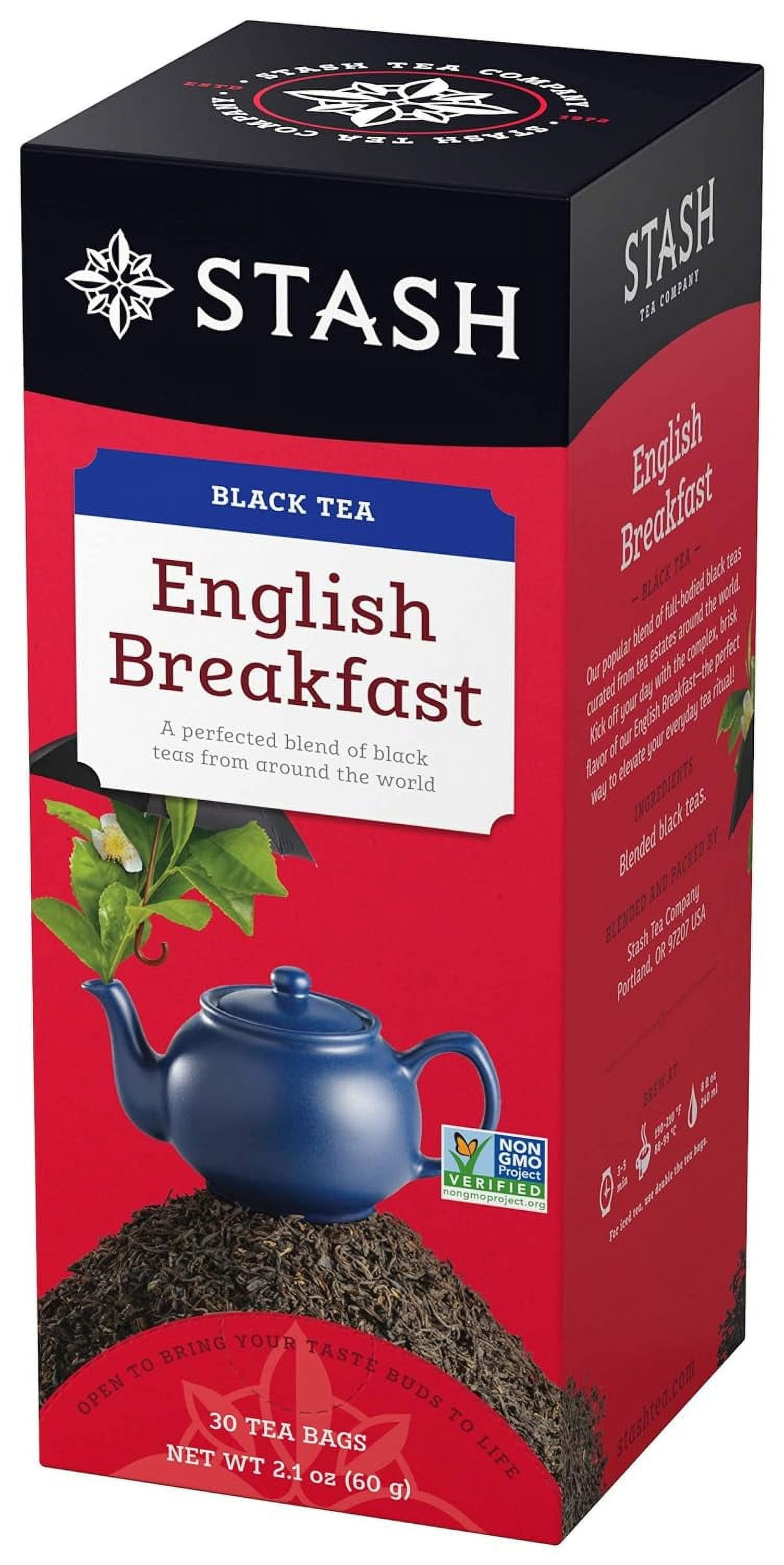 Tea English Breakfast Black Tea, 6 Boxes of 30 Tea Bags Each (180 Tea ...