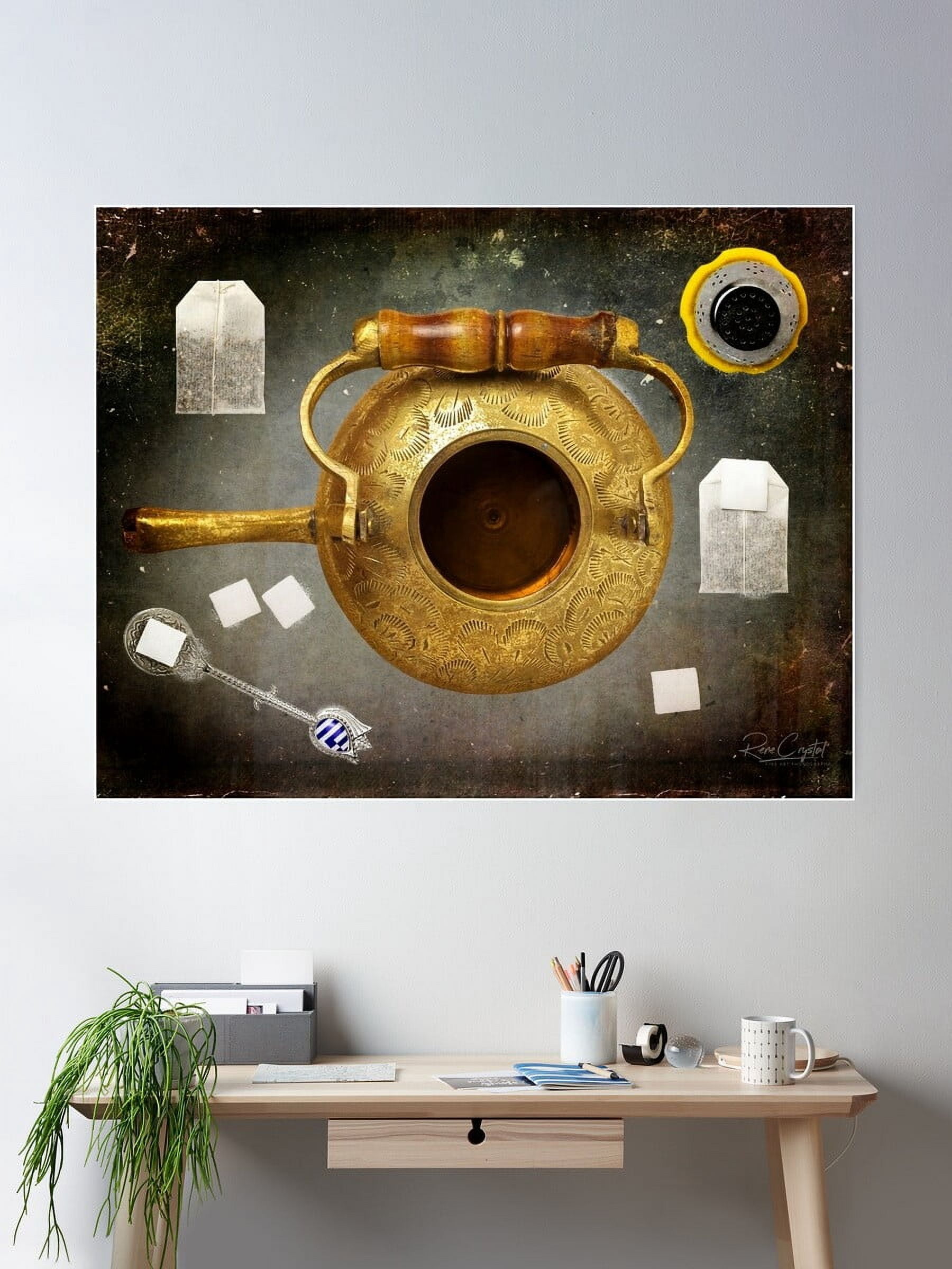 Tea For Just Two Poster Wall Art, Modern Wall Decor For Living Room ...