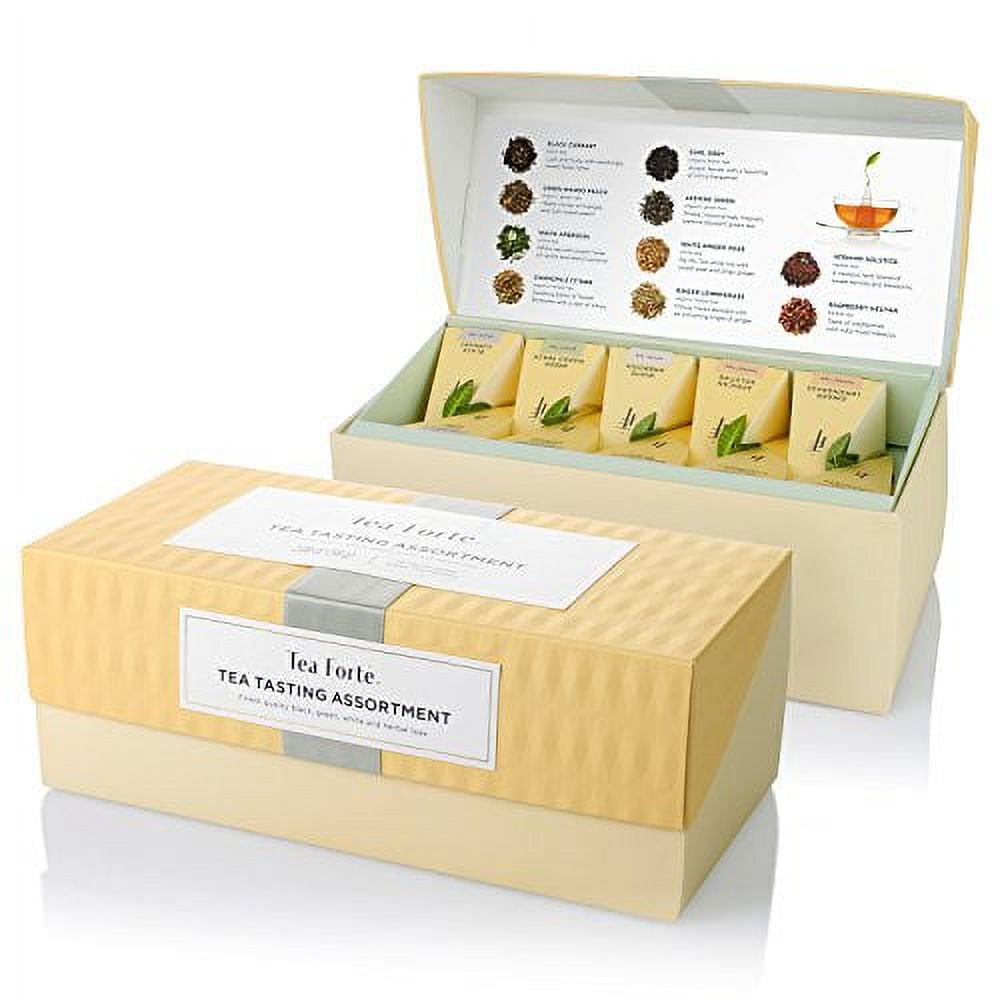 Tea Forte Presentation Box Sampler with 20 Handcrafted Pyramid Tea ...