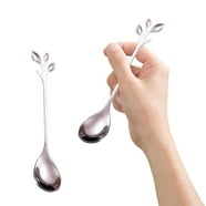 REACHISE 3 Pcs Stainless Steel Spoons Creative Long Handle Flower ...