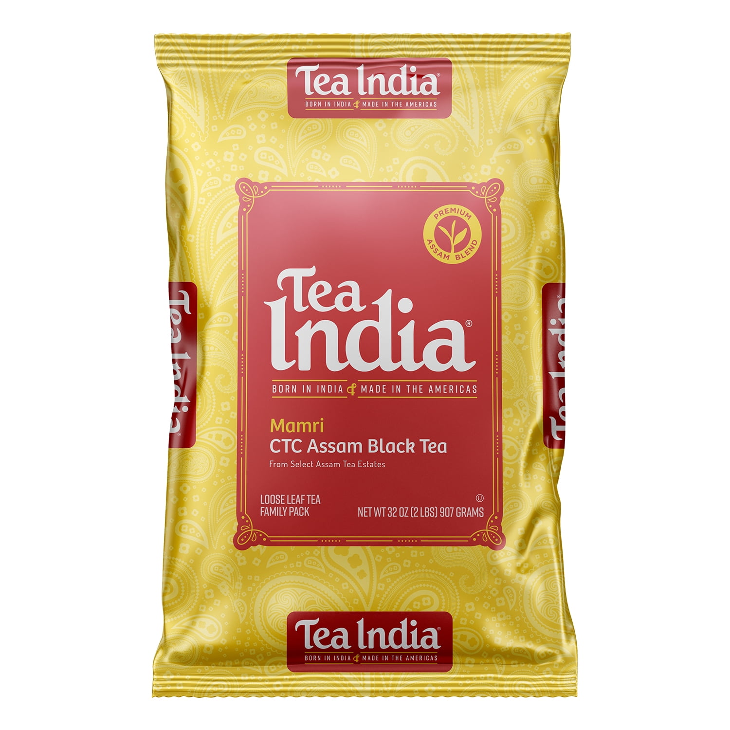 Tea India CTC Assam 2LB Loose Leaf Black Tea, Natural Ingredients ...