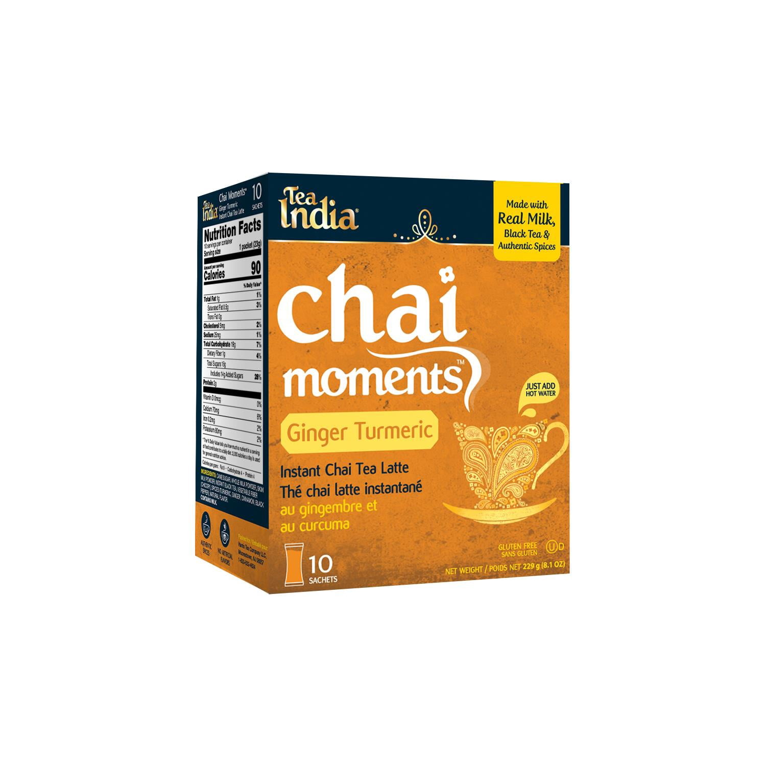 Tea India Ginger Turmeric Latte Mix for Office Breakroom - Walmart ...