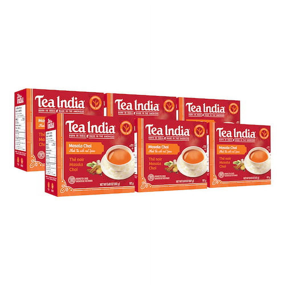 Tea India Masala Chai Tea Flavorful Blend Of Black Tea & Natural ...