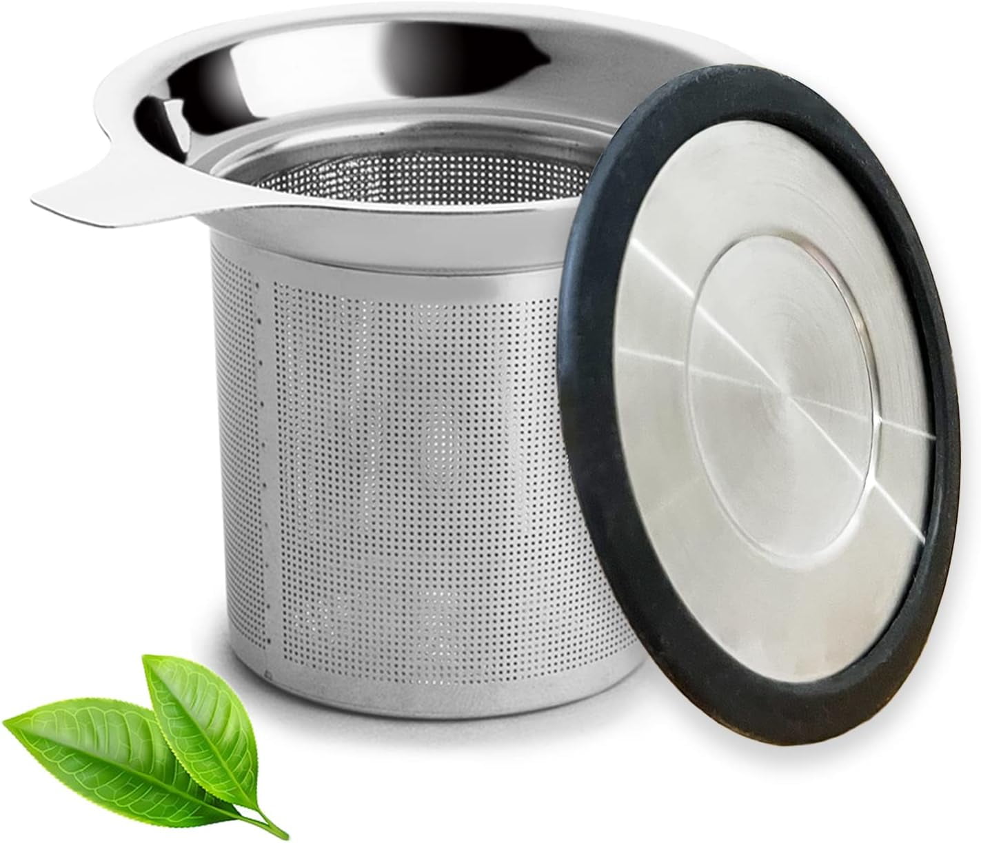 Tea Infuser, Extra Fine Mesh Tea Strainer with Silicone Lid, 304 ...