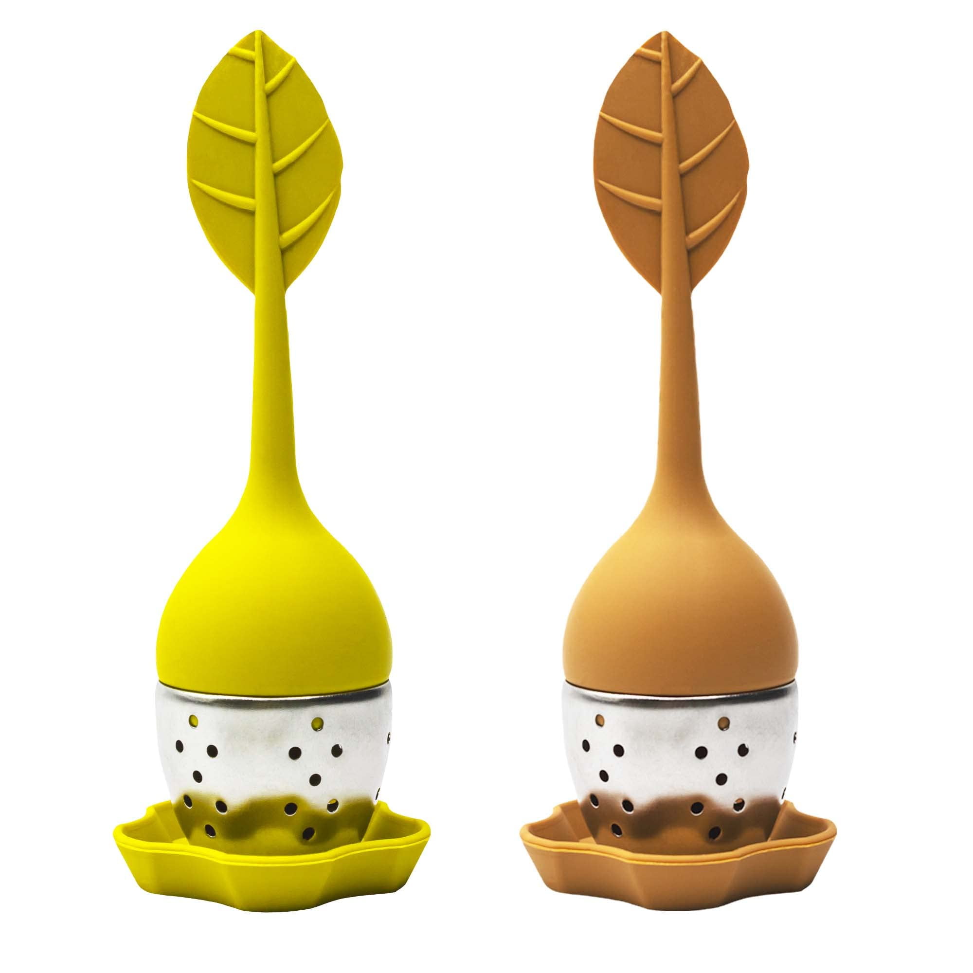 Tea Infuser, Loose Leaf Tea Steeper, Silicone With Stainless Steel ...