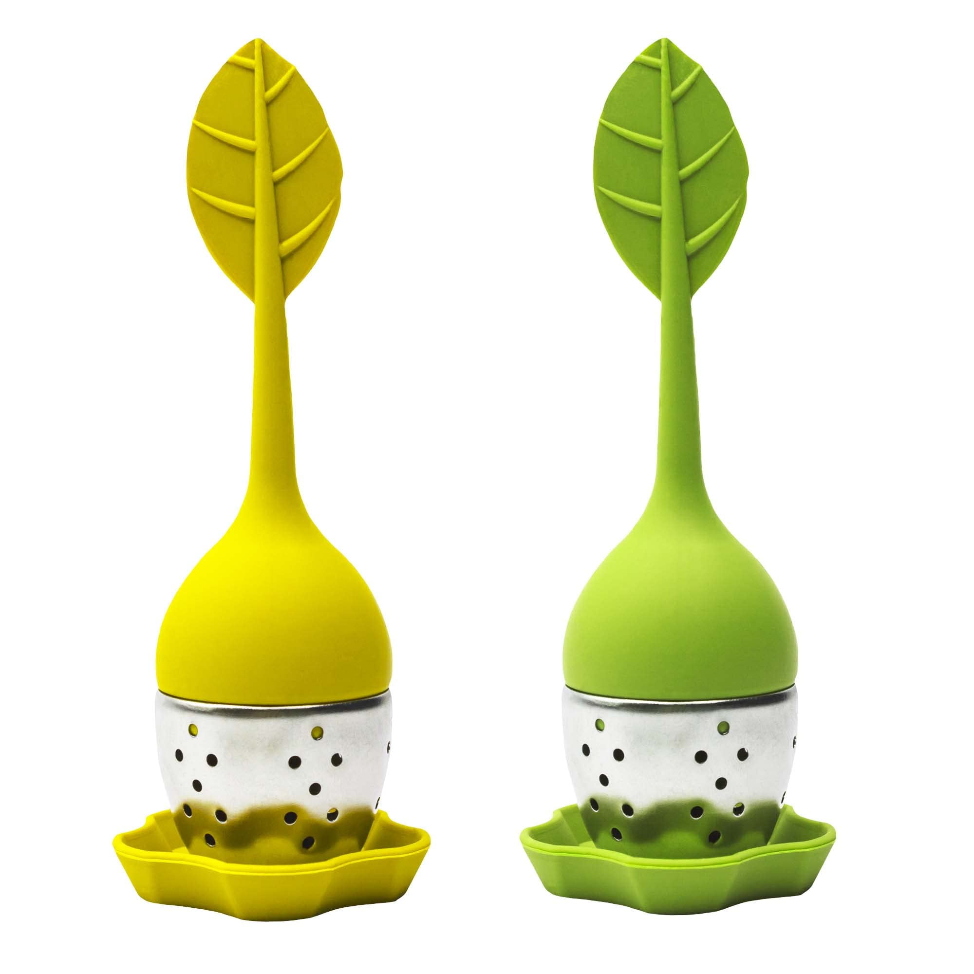 Tea Infuser, Loose Leaf Tea Steeper, Silicone With Stainless Steel ...