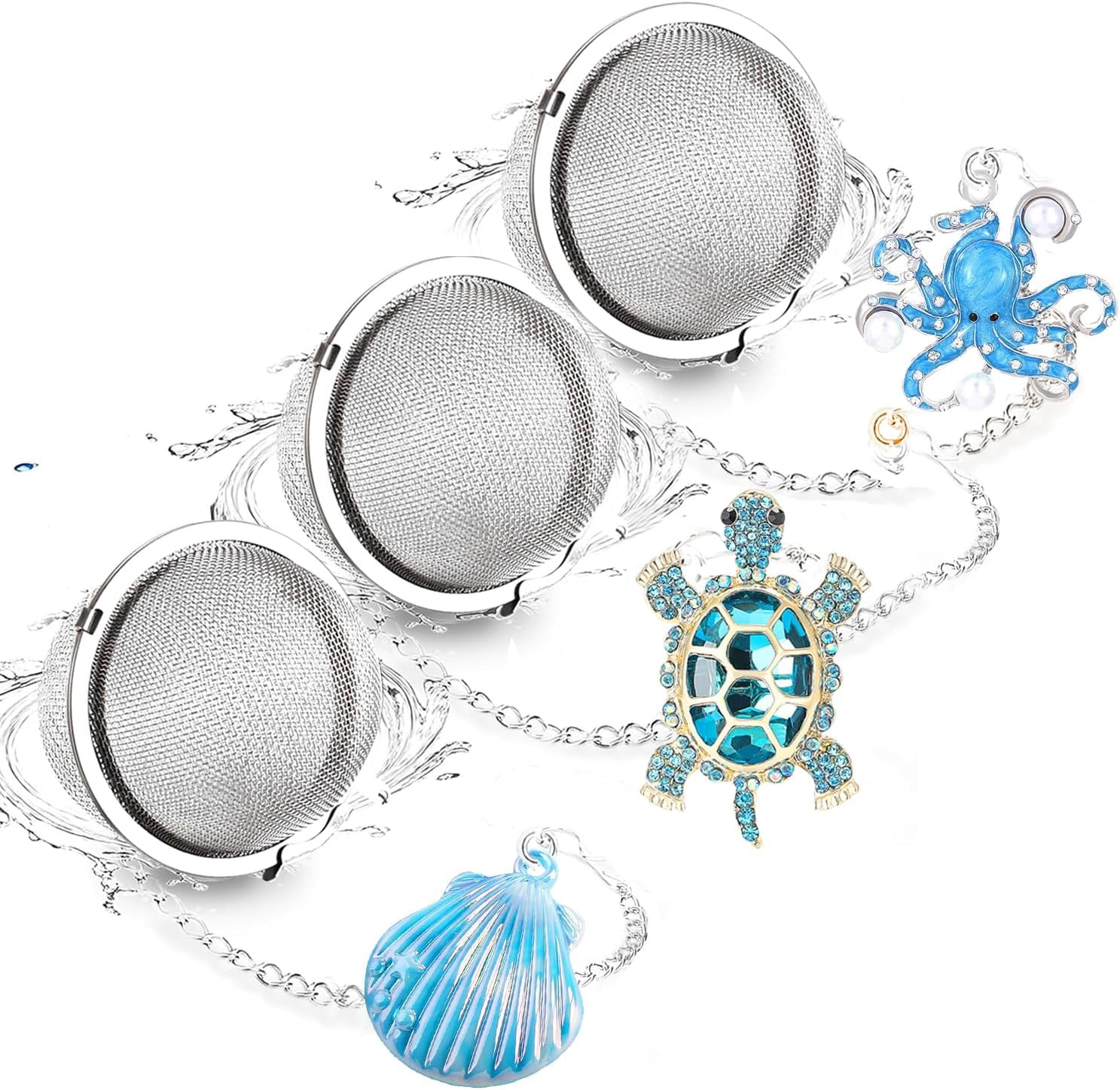 Tea Infuser Loose Leaf Tea Steeper Tea Ball Stainless Steel Mesh Tea ...