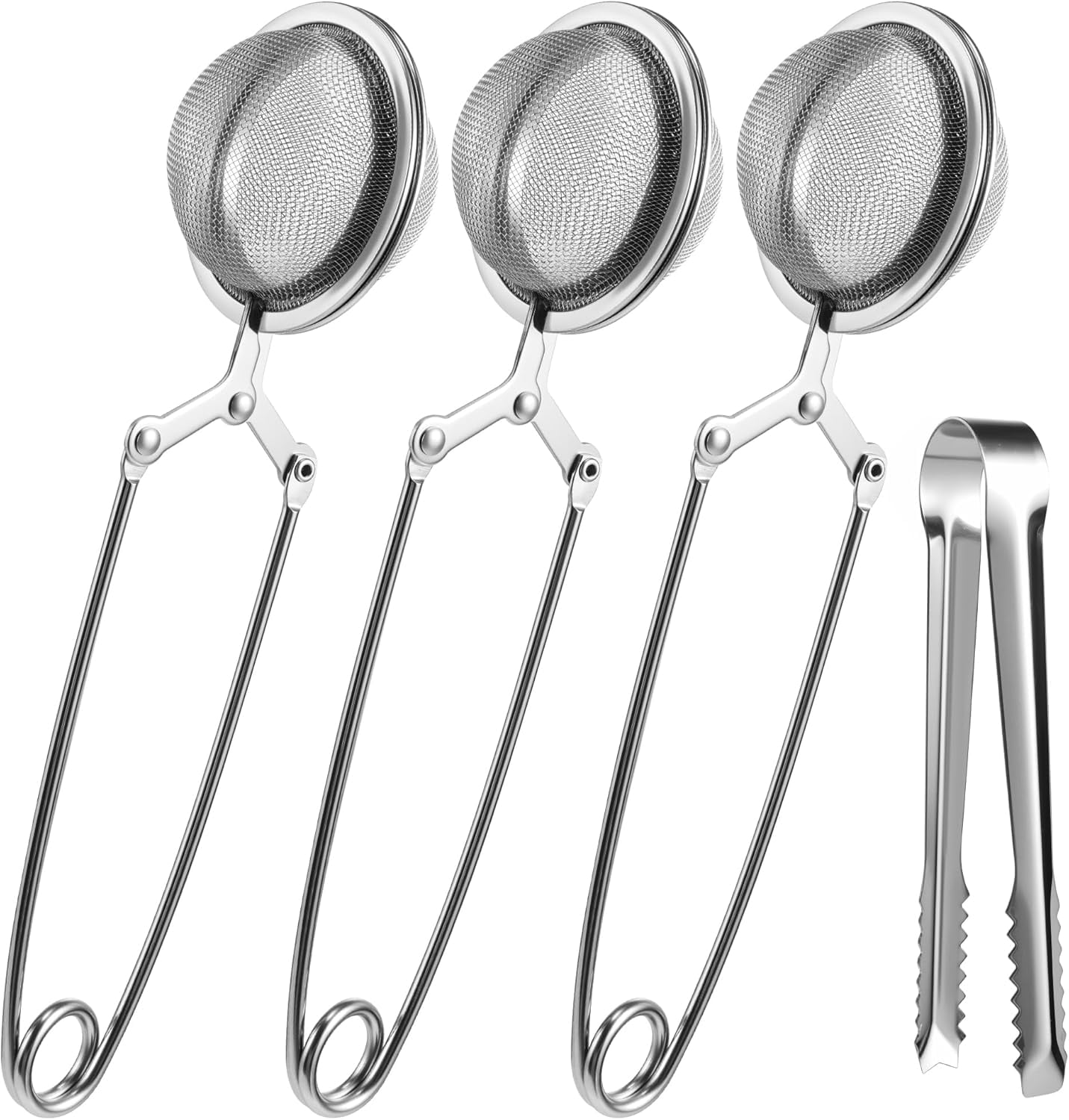 Tea Infuser Set of 3 with Handle – 304 Stainless Steel Tea Ball ...