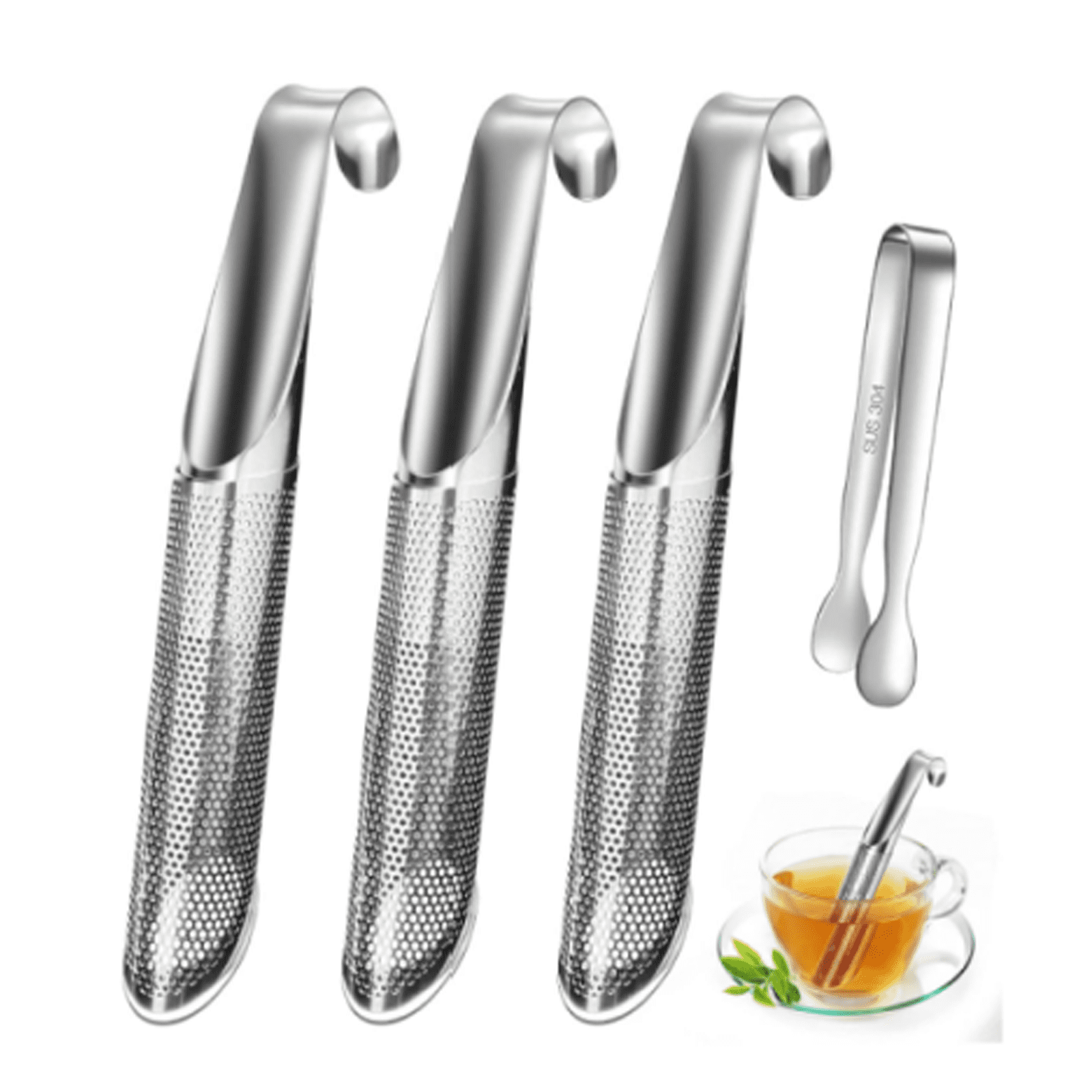 Tea Infuser Stainless Steel - 3 Pack Tea Steeper hold Loose Leaf ...