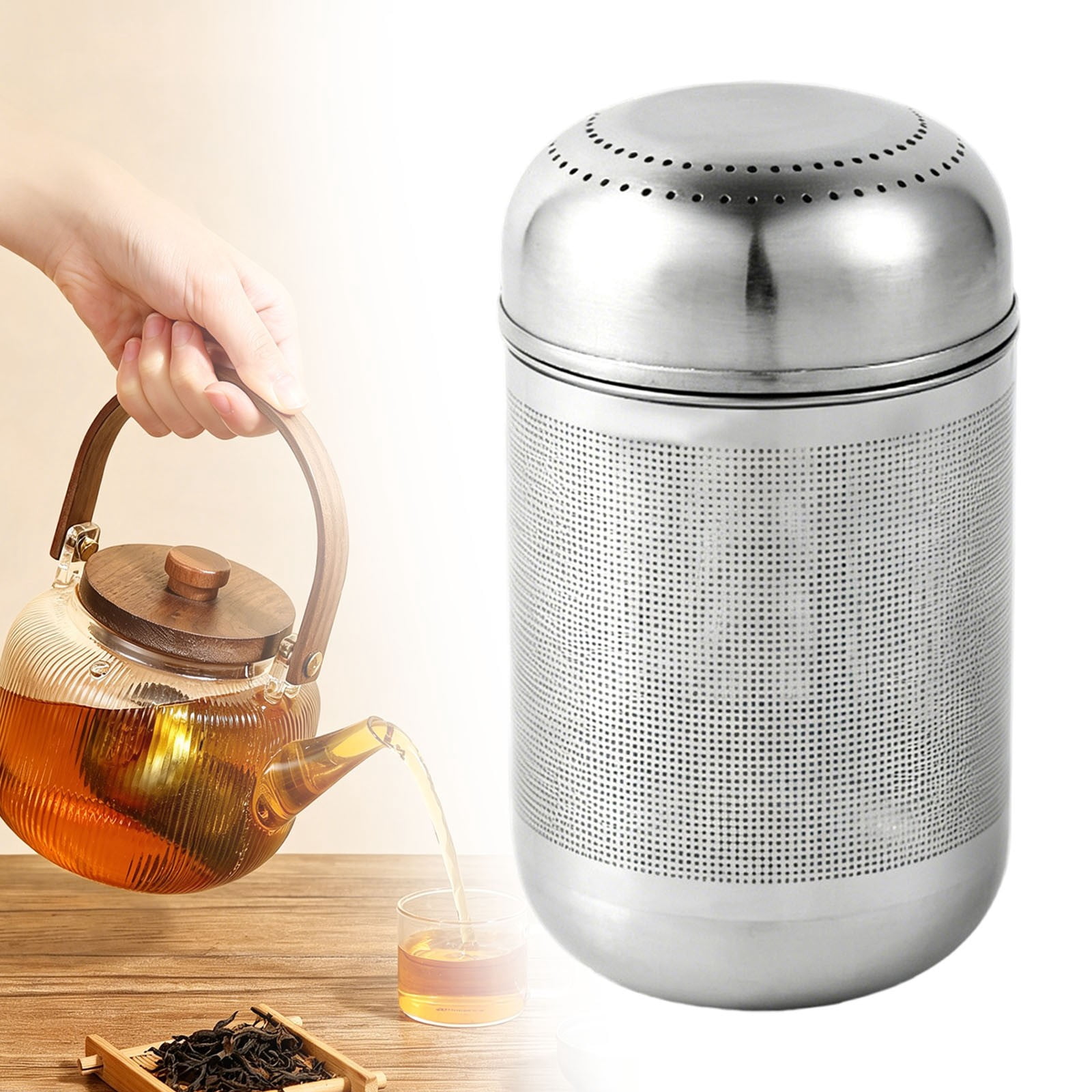 Tea Infuser, Stainless Steel Loose Tea Infuser Filter, Loose Leaf Tea ...