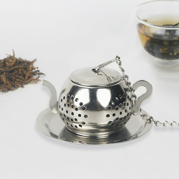 Tea Infuser With Filter And Base, Stainless Steel Tea Steeper With ...