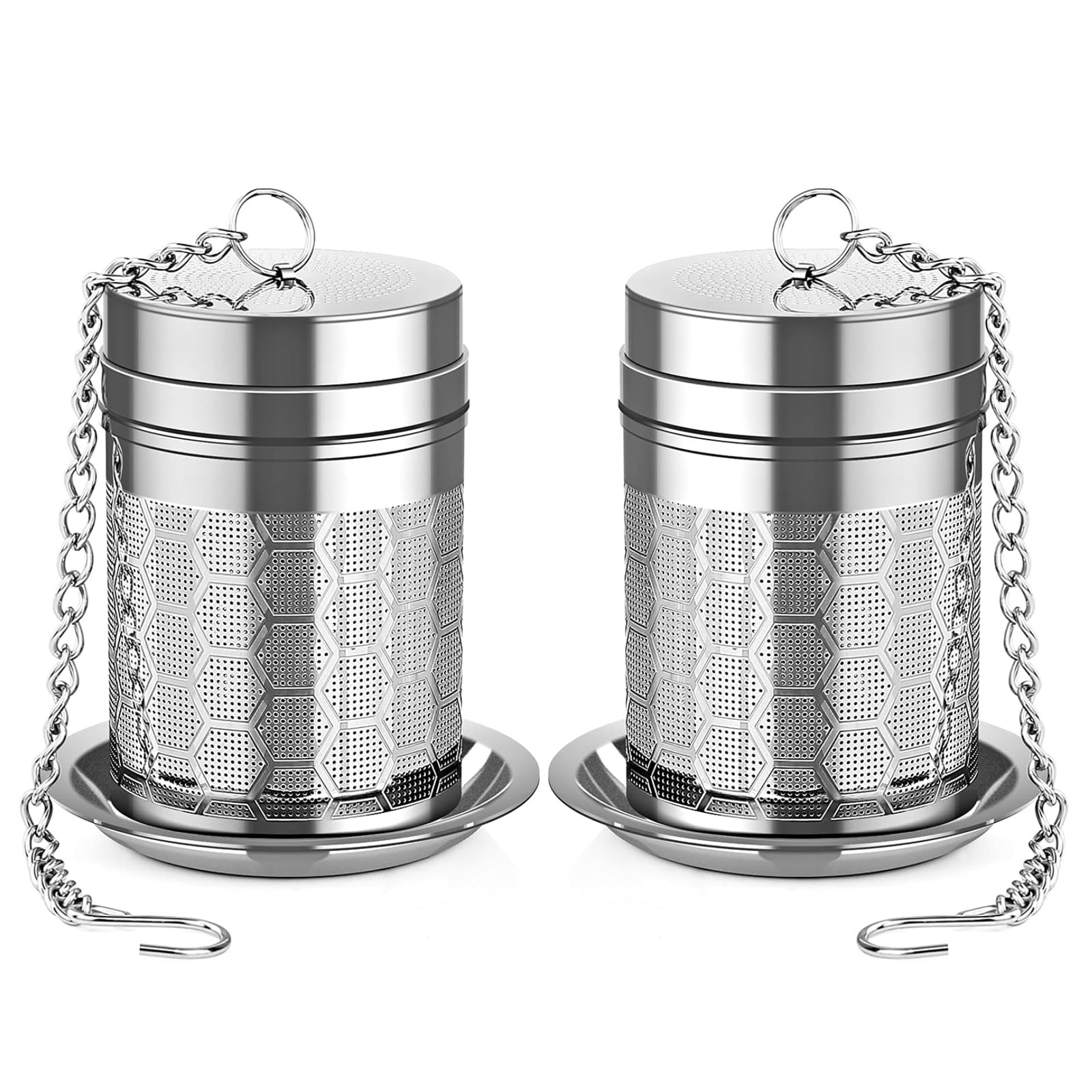 MUNDIDO 2 Pack Tea Infuser, Extra Fine Mesh Tea Infusers for Loose Tea ...