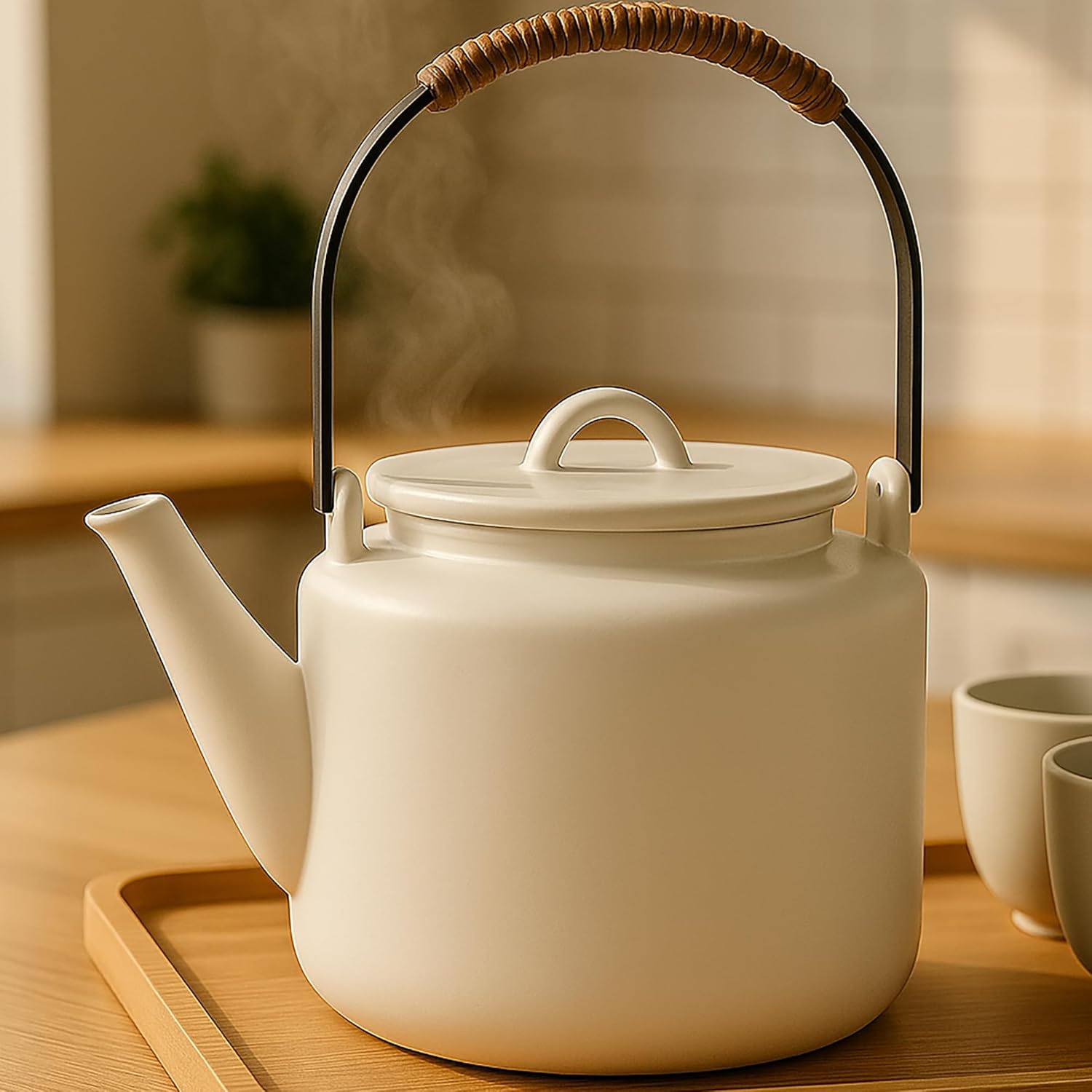Tea Infusing Pot (27oz) - Spout with Filter Hole - Tea Ceremony ...