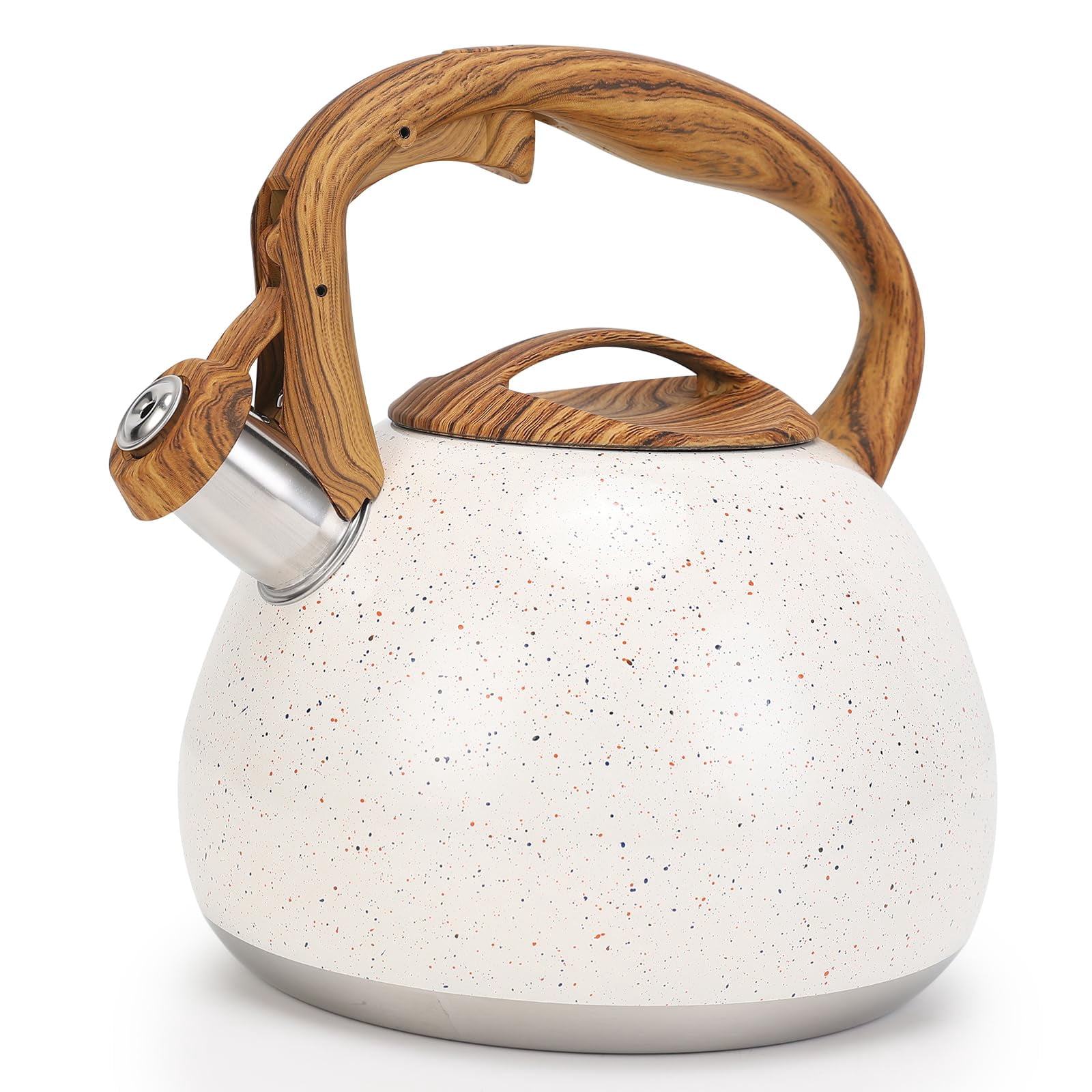 Tea Kettle, 100 OZ / 3 Liter Whistling Tea Kettle, Tea Pots for Stove ...