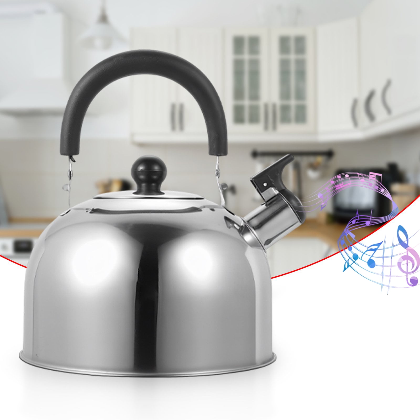 Tea Kettle for Stove Top - 3L Whistling Teapot for Stovetop with ...