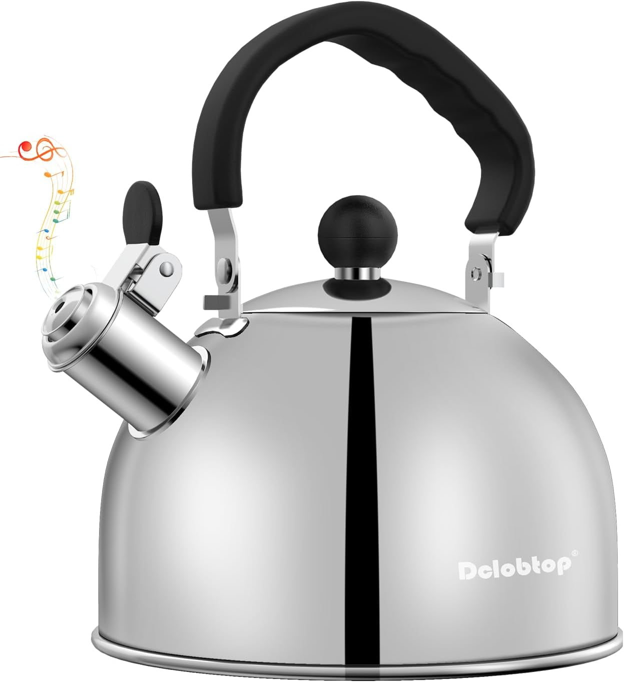 Tea Kettle for Stove Top - Stainless steel Teapot,2 Quart Cam ng Kettle ...