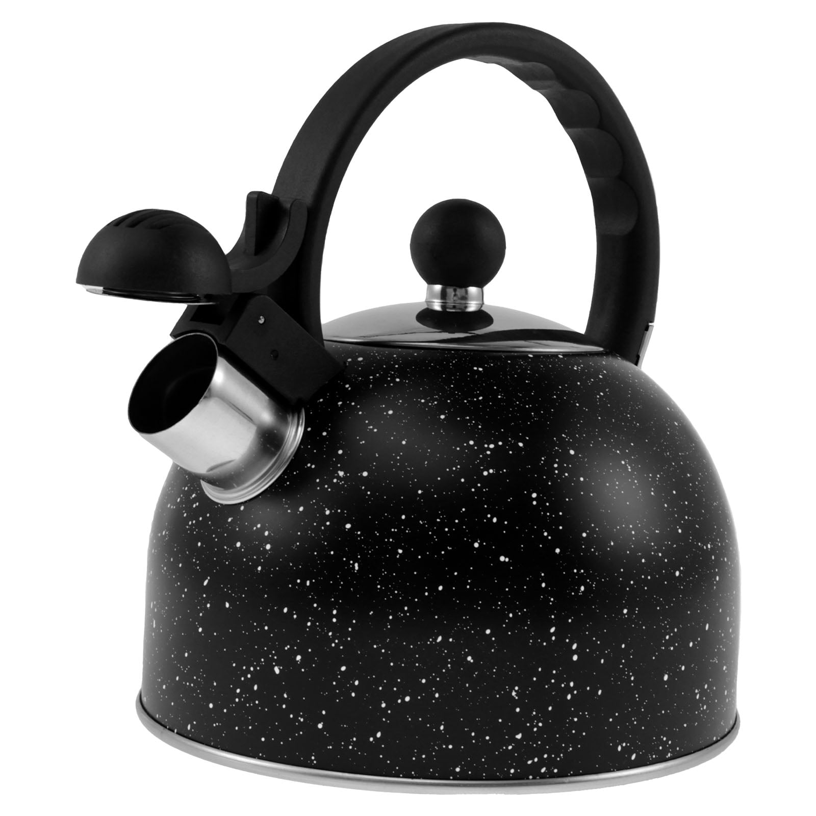 Tea Kettle Stovetop with Ergonomic Handle 2L Stove Top Kettle Stainless ...