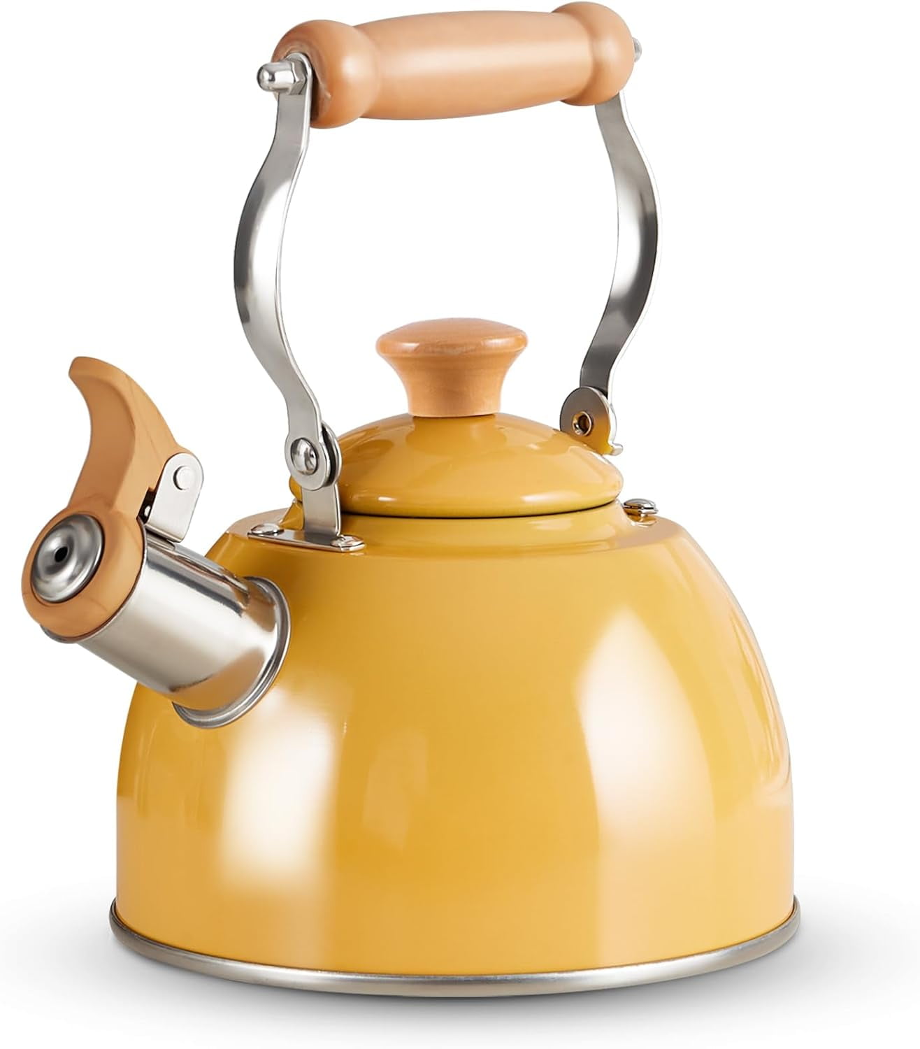Tea Kettle, Tea Pot with Cool Touch Ergonomic Handle, Teapot Food Grade ...