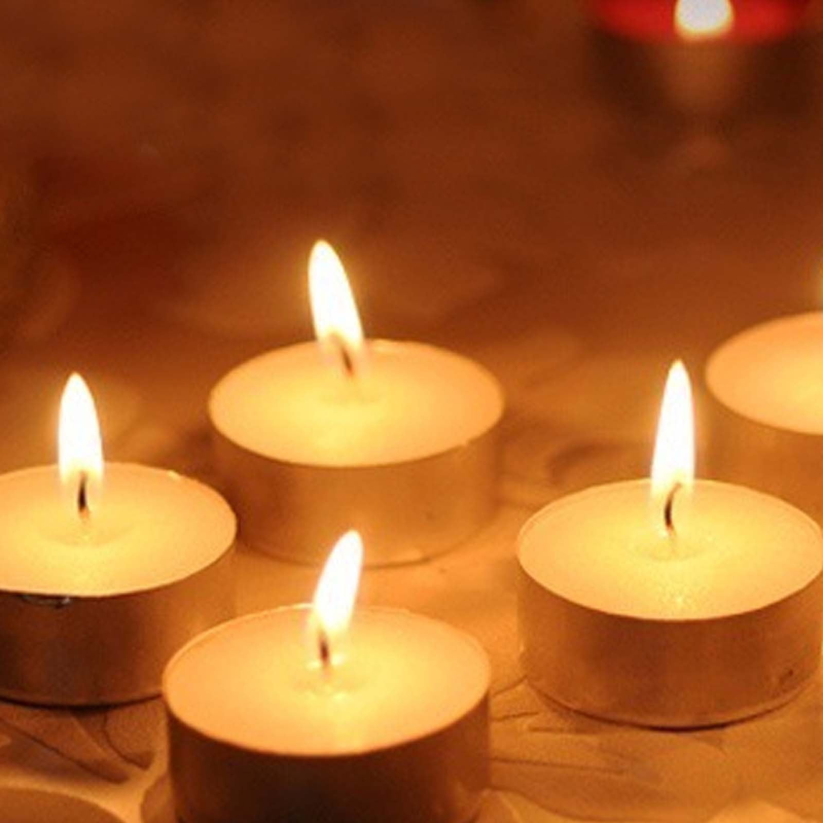 Tea Light Candles Verdsylv Unscented Citronella Candles - 50-Pack Long ...