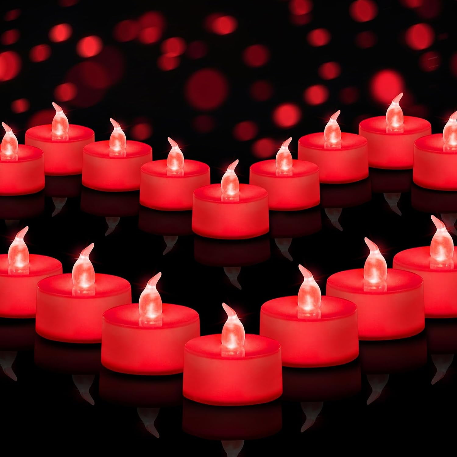 Tea Lights Battery Operated Candles LED Tea Lights Flameless Candles ...