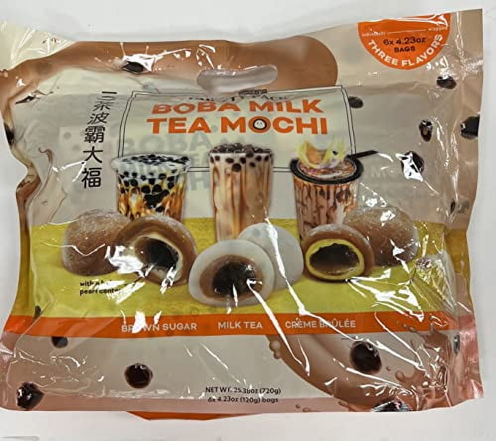 Tea Milk Mochi Pack Three Flavors (Brown Sugar - Milk Tea- Creme Brulee ...