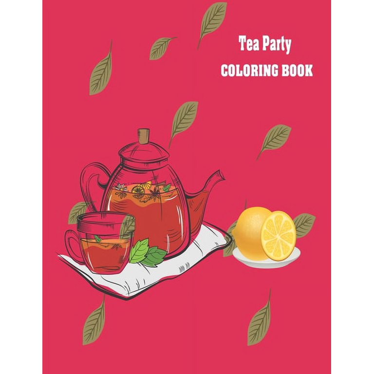 tea party coloring picture