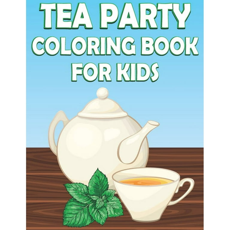 tea time coloring book