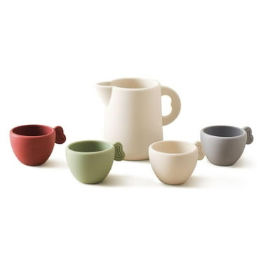 OSLINE Wooden Tea Set for Toddlers,Pretend Play Kids Toys for Girls ...