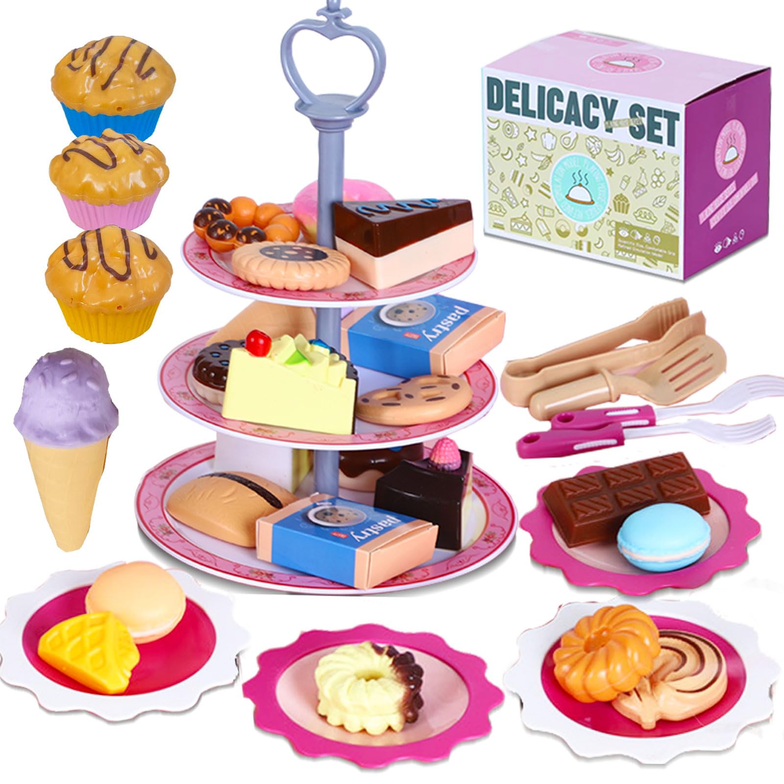 Tea Party Pretend Playset For Kids, 21-Piece PS7702 - Walmart.com