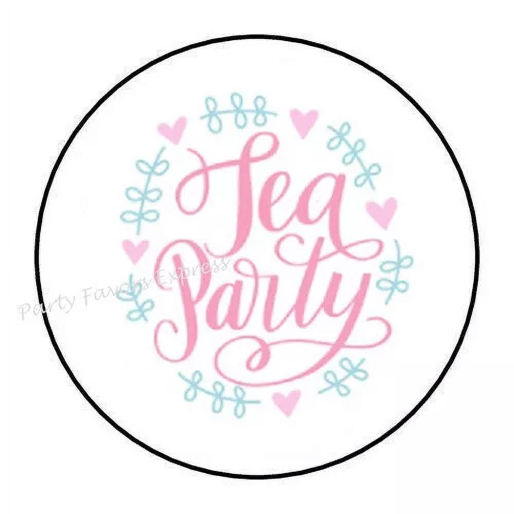 Tea Party Sticker Party Favors Sticker Envelope Seals Labels Stickers ...