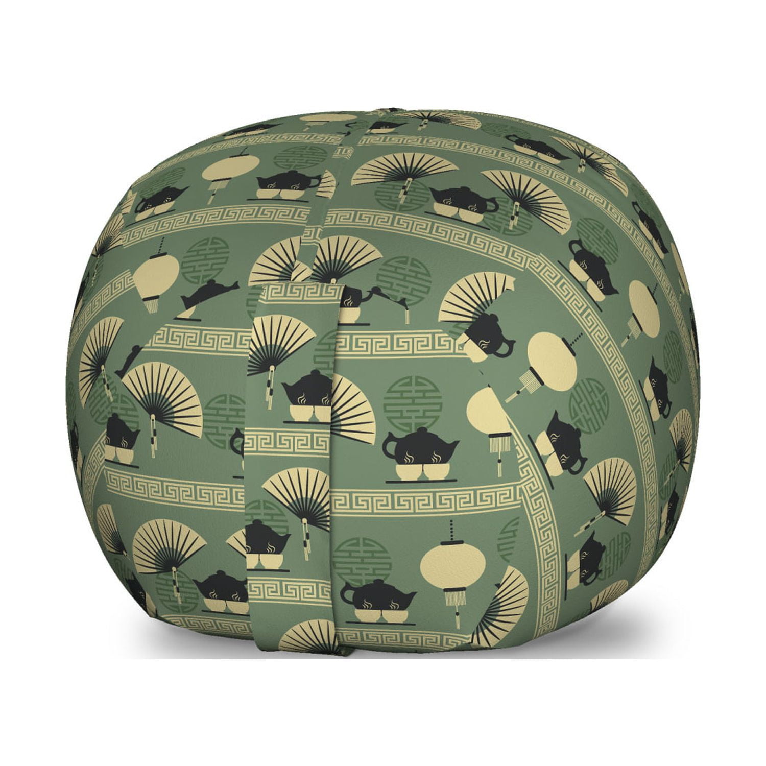 Tea Party Storage Toy Bag Chair, Chinese Culture Inspired Tea Time ...