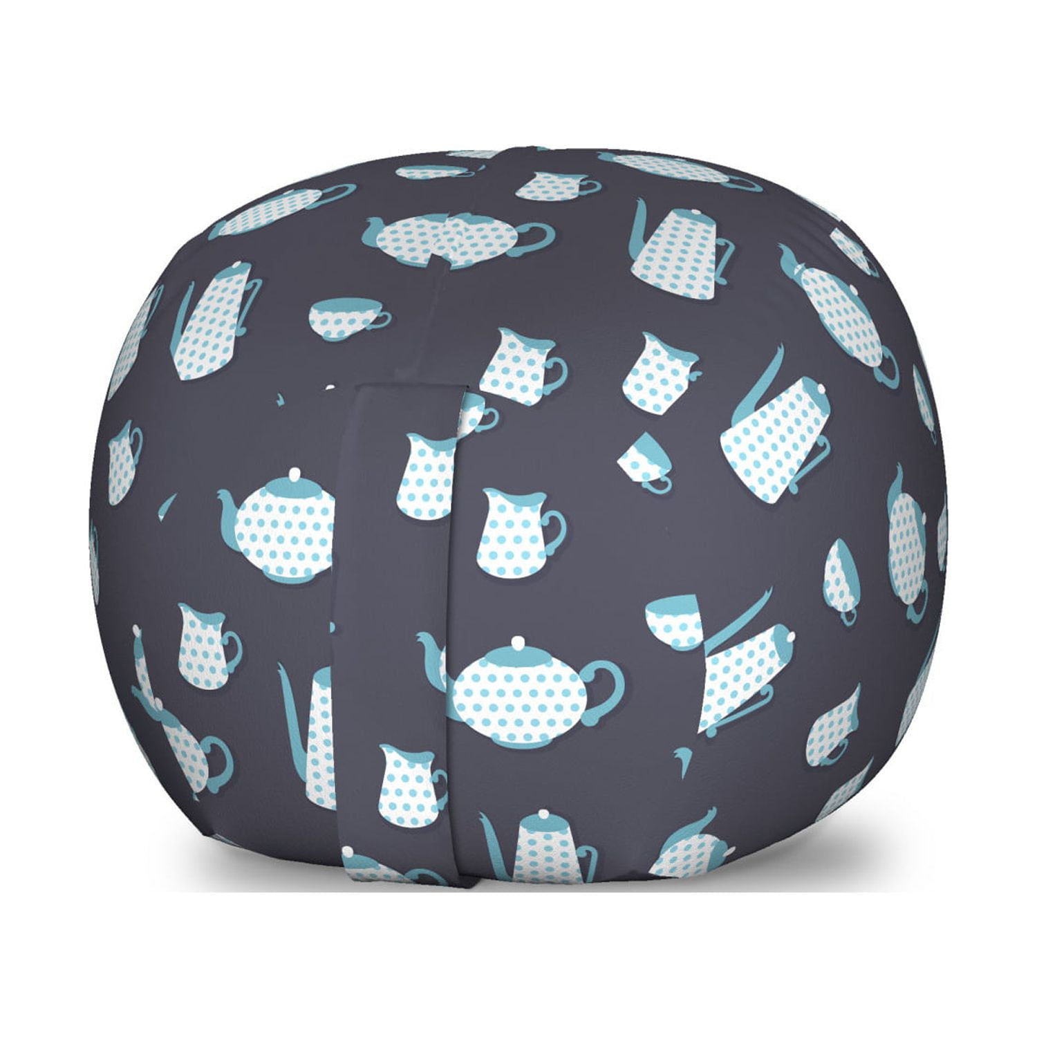 Tea Party Storage Toy Bag Chair, English Tradition Teapot and Cups in ...