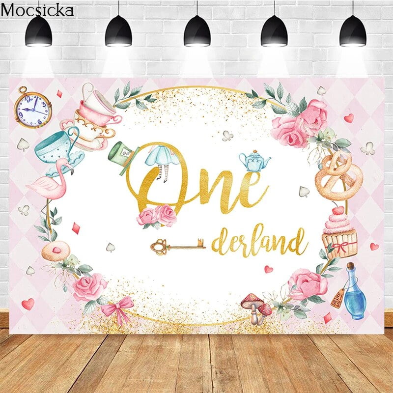 Tea Party Theme Photography Backdrop Afternoon Tea Dessert Table ...