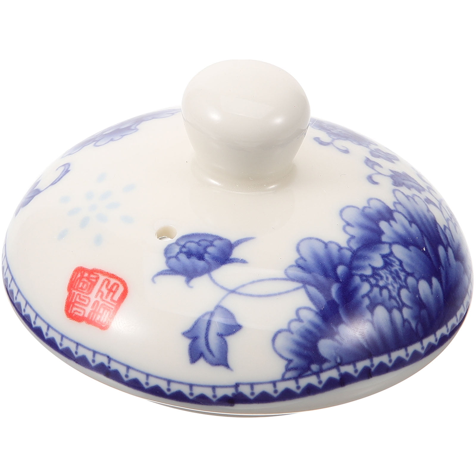 STRANDCHIC Blue Ceramic Tea Cup Lid and Comfortable for Everyday Use ...