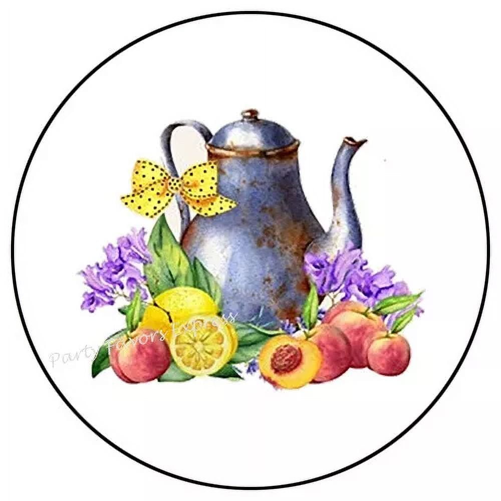 Tea Pot Party Stickers Party Favors Phone Decal Water Bottle Stickers ...