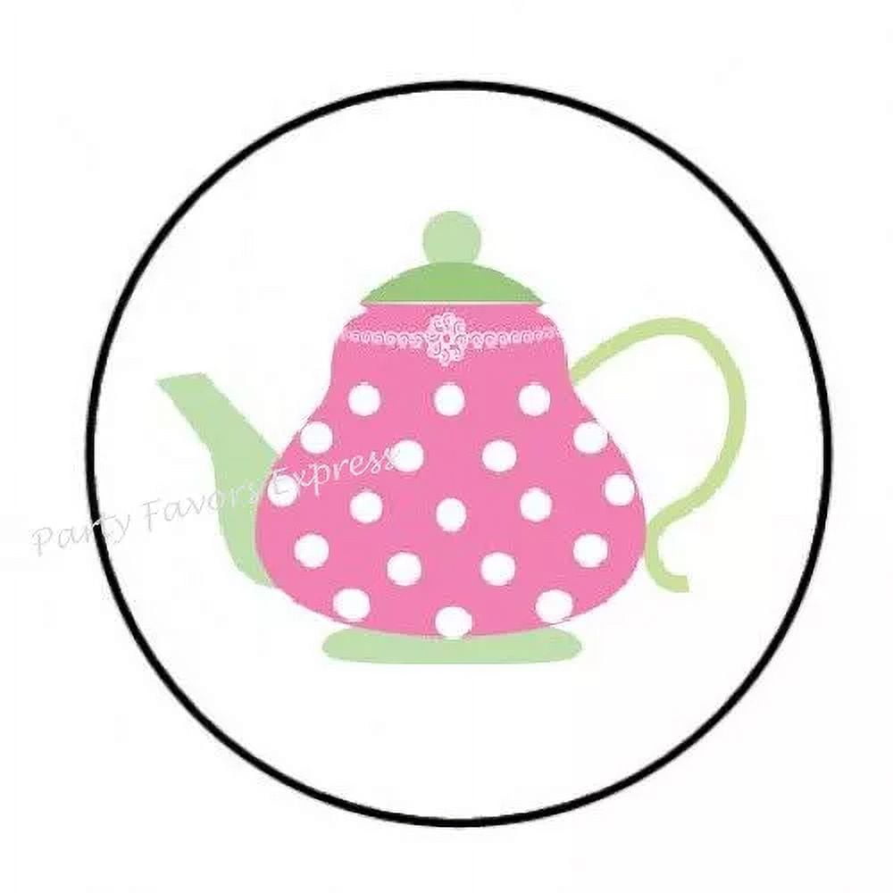 Tea Pot Tea Party Stickers Party Favors Phone Decal Water Bottle ...