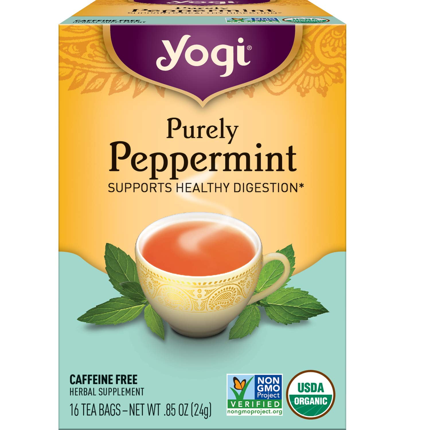 Tea - Purely Peppermint Tea 6 Pack. - Supports Healthy Digestion ...