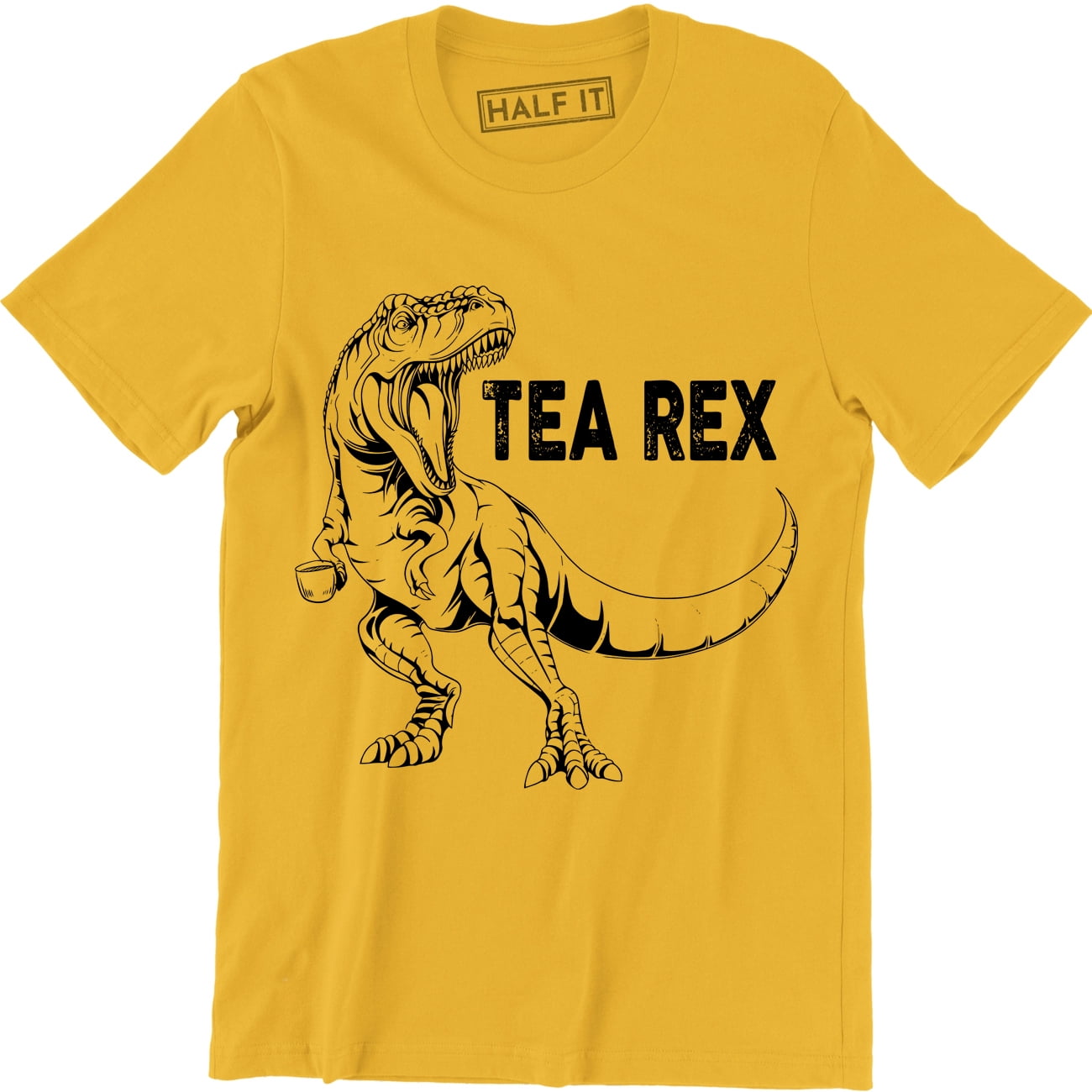 Tea Rex Funny Joke Pun Juraassic Dinosaur Drink Coffee Men's T-Shirt ...