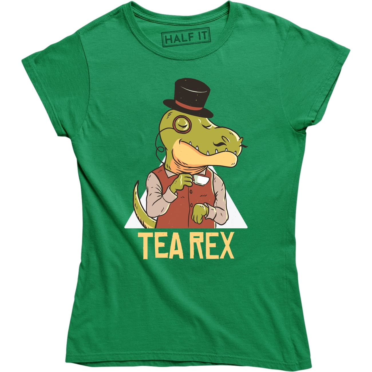 Tea Rex Funny Joke Pun Juraassic Dinosaur Drink Coffee Women's T-Shirt ...