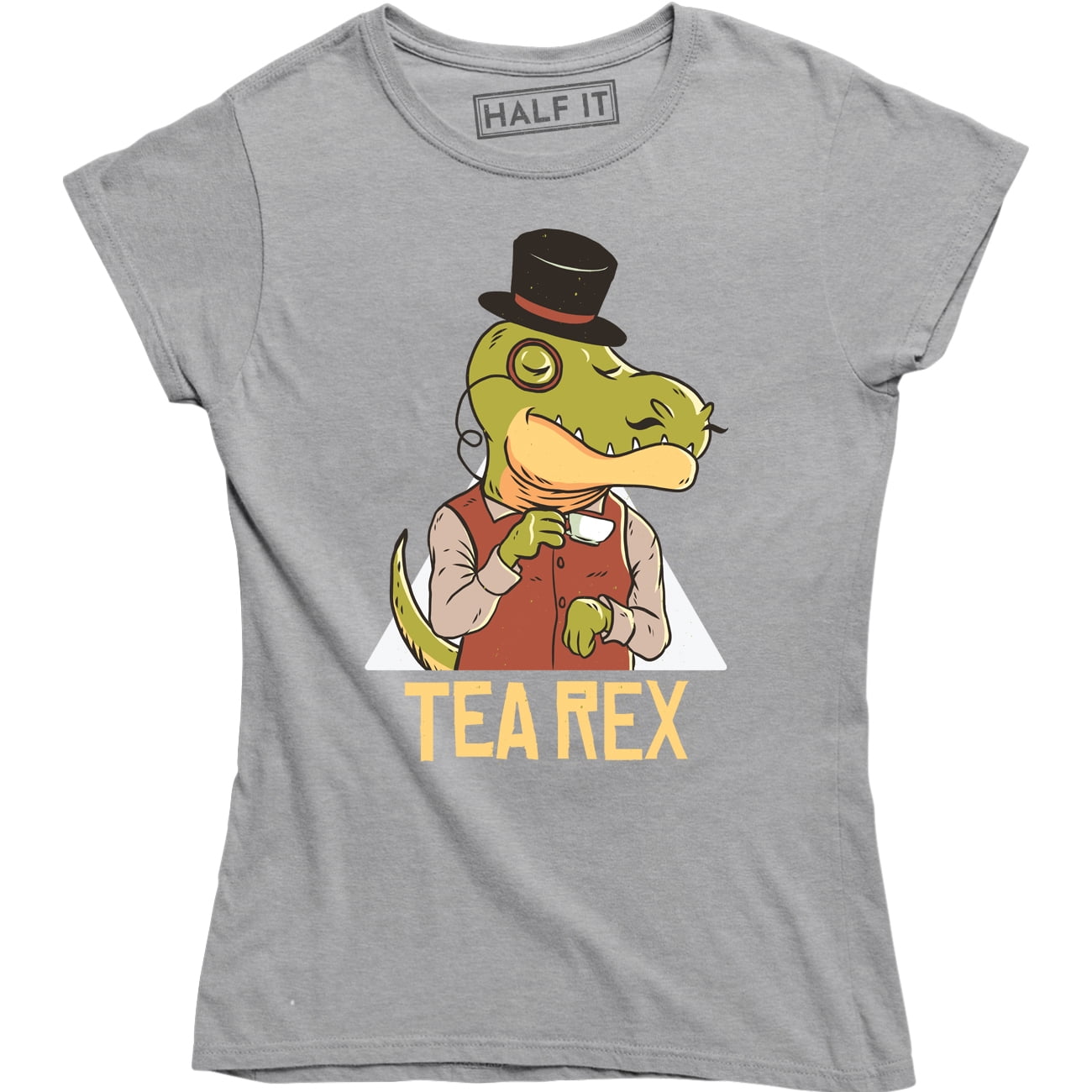 Tea Rex Funny Joke Pun Juraassic Dinosaur Drink Coffee Women's T-Shirt ...